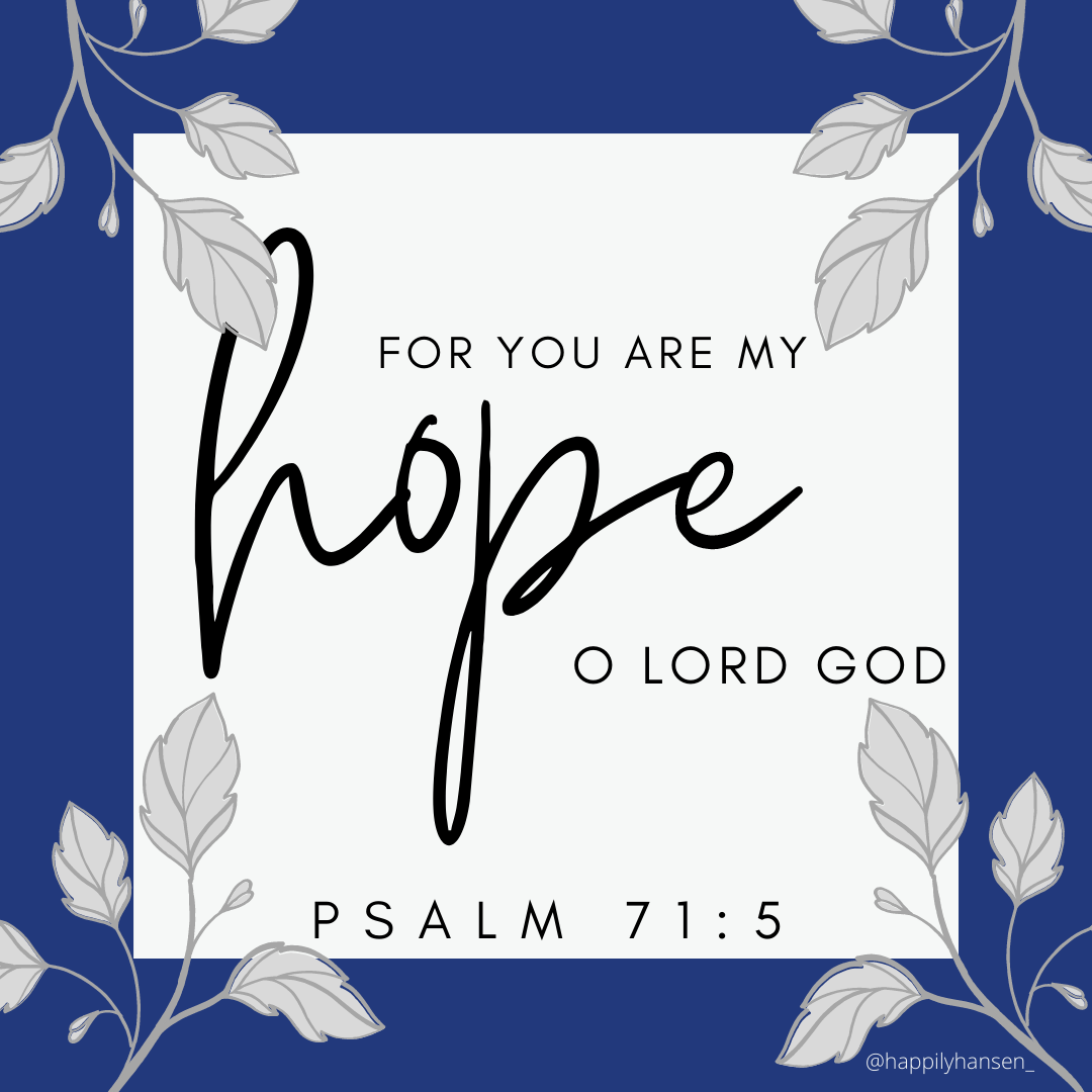 Where does your hope lie? - Happily Hansen